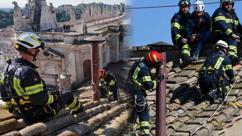 Instalan la chimenea en la Capilla Sixtina para anunciar con “fumata ...
